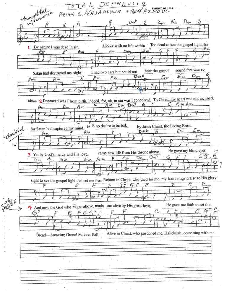 Total Depravity: A Hymn – Biblical Spirituality Press